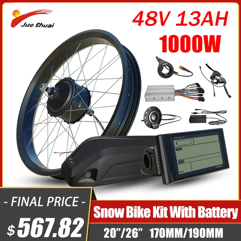 Electric-Bike-Conversion-Kit-E-Bike-Kit-with-Battery-48V-13AH-1000W ...