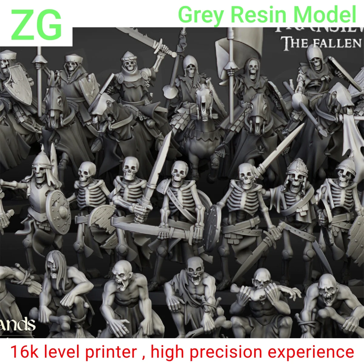 No base， Skeleton Legion: Skeleton Cavalry Dwarf Spear Trooper Ghoul ...