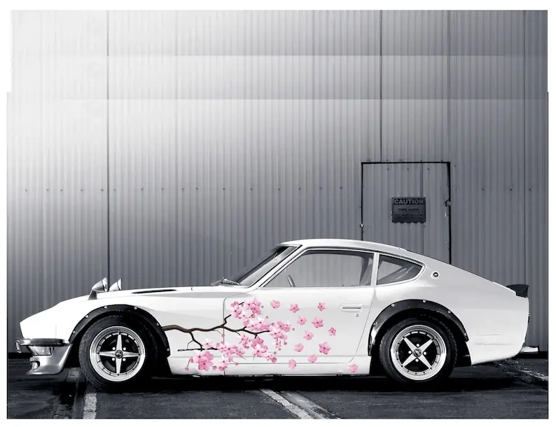 Anime Vehicle Livery Japanese Theme Side Car Wrap Cast Vinyl Wrap ...