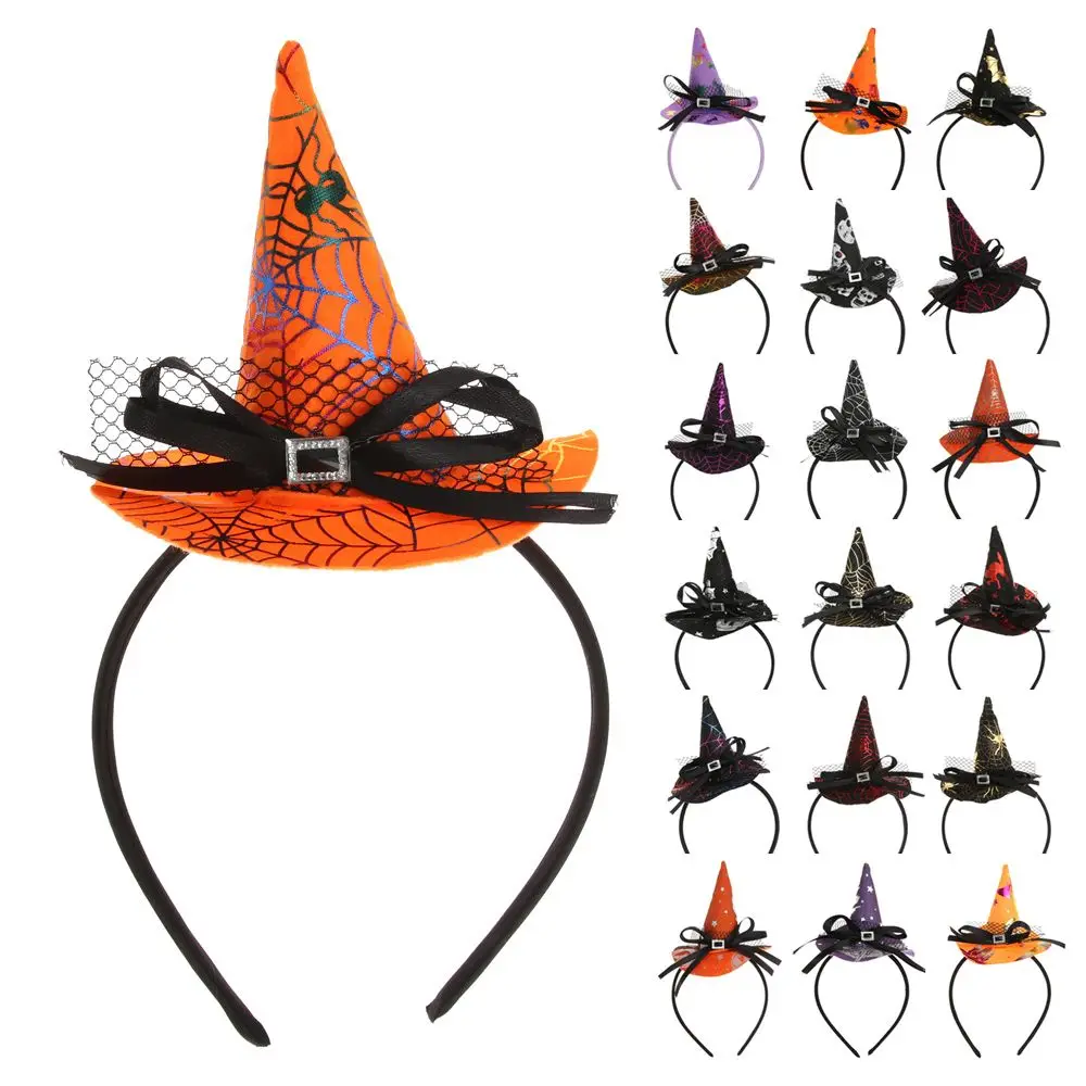 Sombrero-de-bruja-de-telara-a-de-Halloween-diadema-de-calavera-de ...