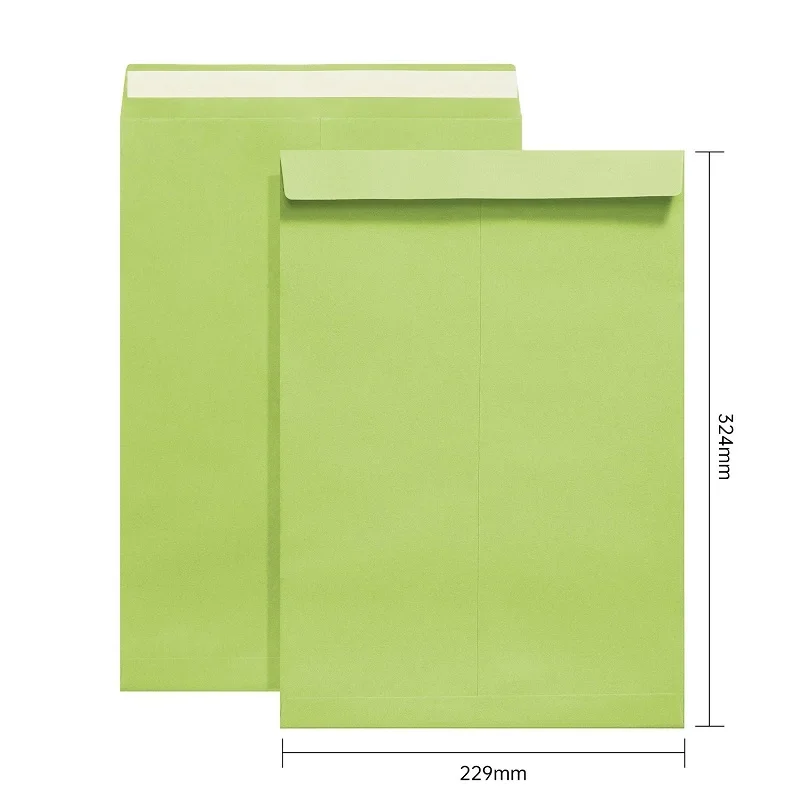 50pcs-lot-A4-Envelope-Kraft-Paper-Self-Sealing-Bag-Colour-Envelope ...