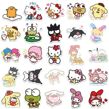 50pcs Sanrio Stickers Cute Cinnamoroll Kuromi My Melody Sticker For ...