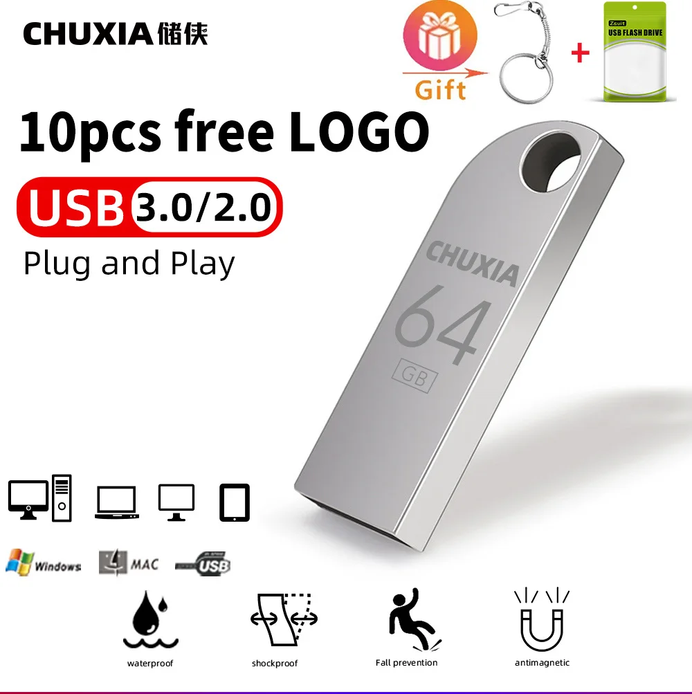 10pcs/lot High Speed USB Flash Drive 256GB Pen Drive 64GB 128GB ...