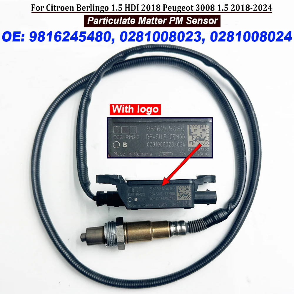 NEW Particulate Matter PM Sensor 9816245480 0281008023 0281008024 for ...