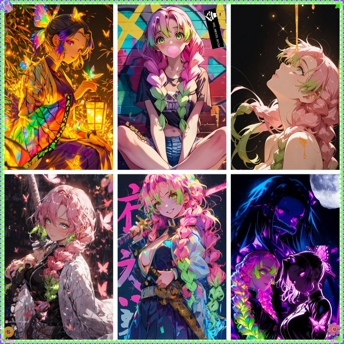 DIY Oil Painting By Numbers Demon Slayer:Kimetsu No Yaiba Mitsuri ...