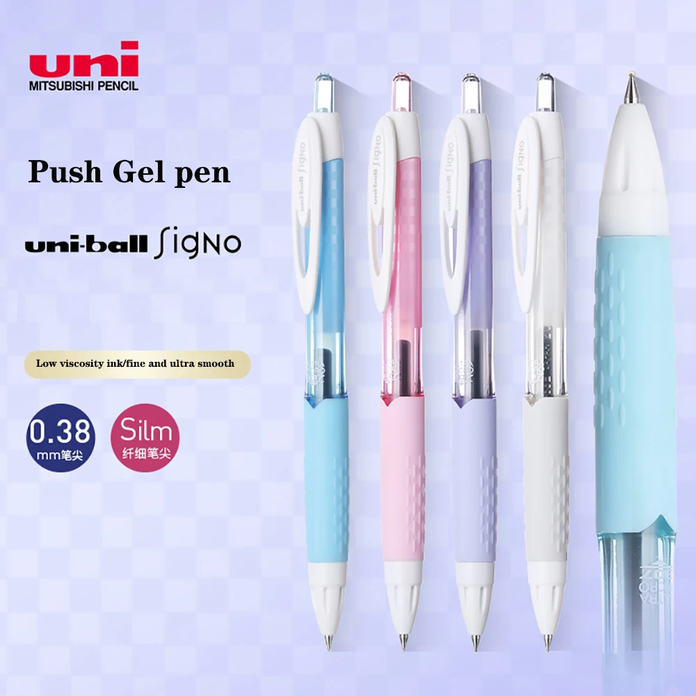 1pcs Japanese Stationery UNI Gel Pens Black Blue Red Ink Color 0.38mm ...