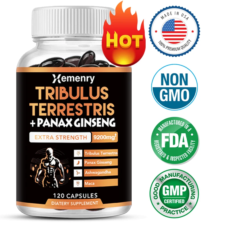 Xemenry-Tribulus-Ginseng-Supplement-9200-mg-with-Ashwagandha-and-Maca ...