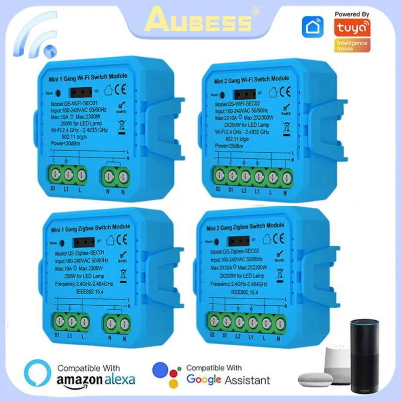 Tuya-WiFi-ZigBee-Circuit-Breaker-Smart-Switch-Module-Neutral-Wire ...