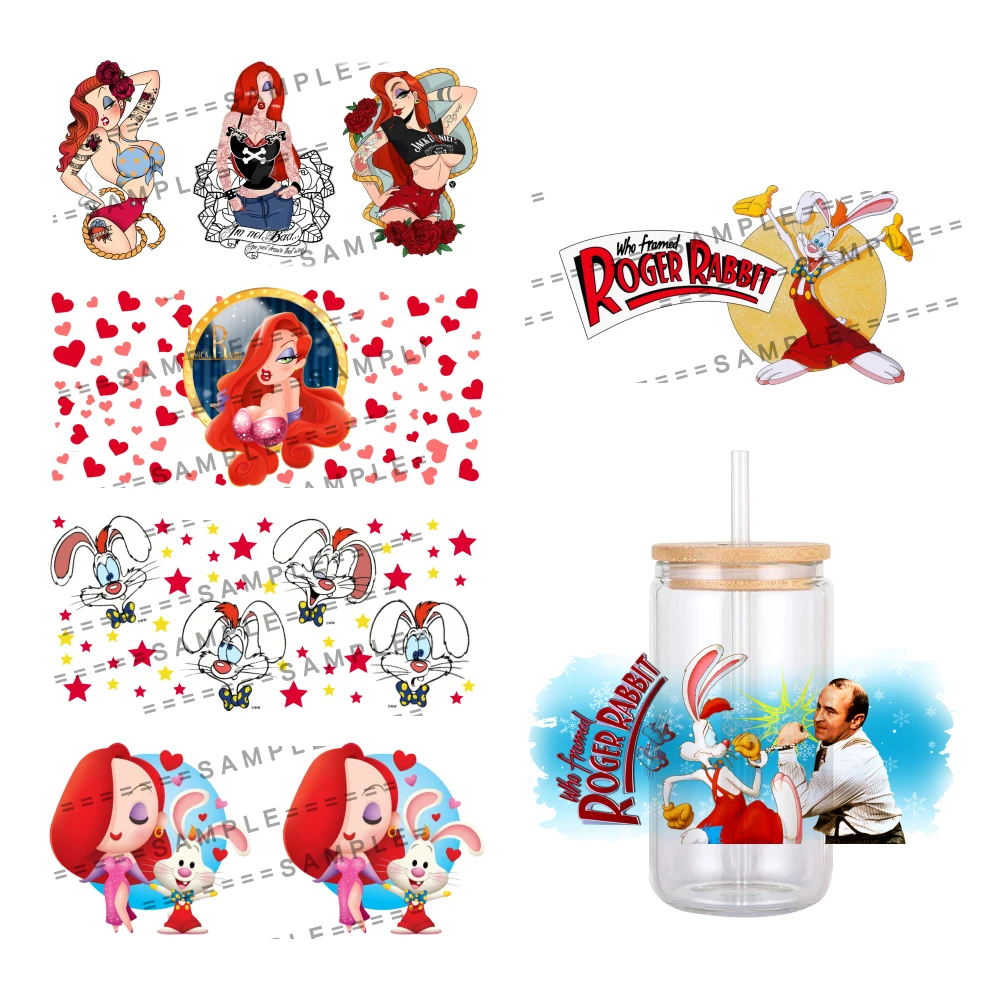 Disney-Cartoon-Roger-Rabbit-Pattern-UV-DTF-Transfer-Sticker-Waterproof ...