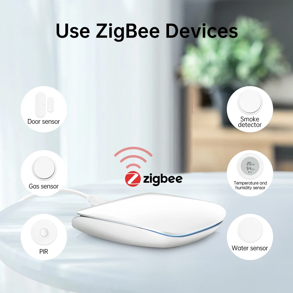 AVATTO Tuya Zigbee3.0 Smart Wired Gateway Hub Smart Home Bridge Wireless Remote Controller ...