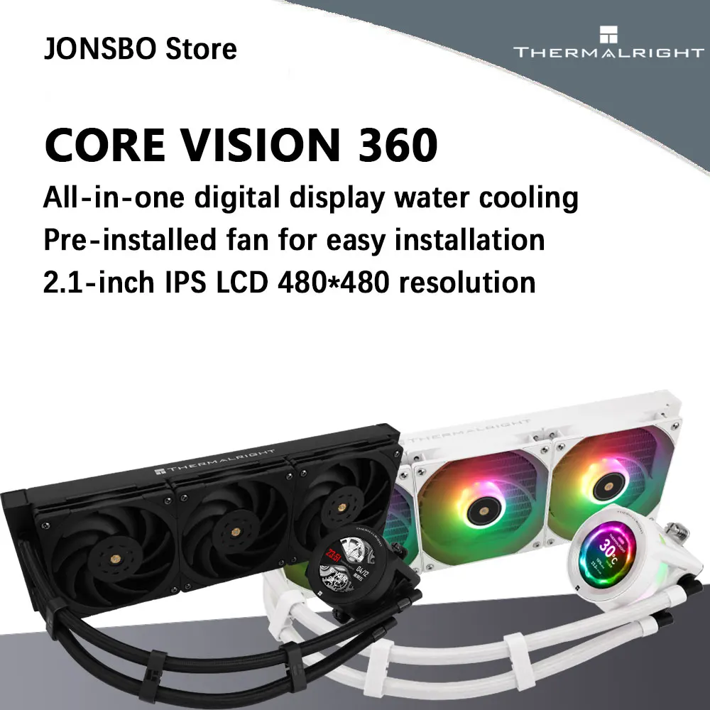 Thermalright CORE VISION 360 2.1 -inch LCD display screen All -in -one ...