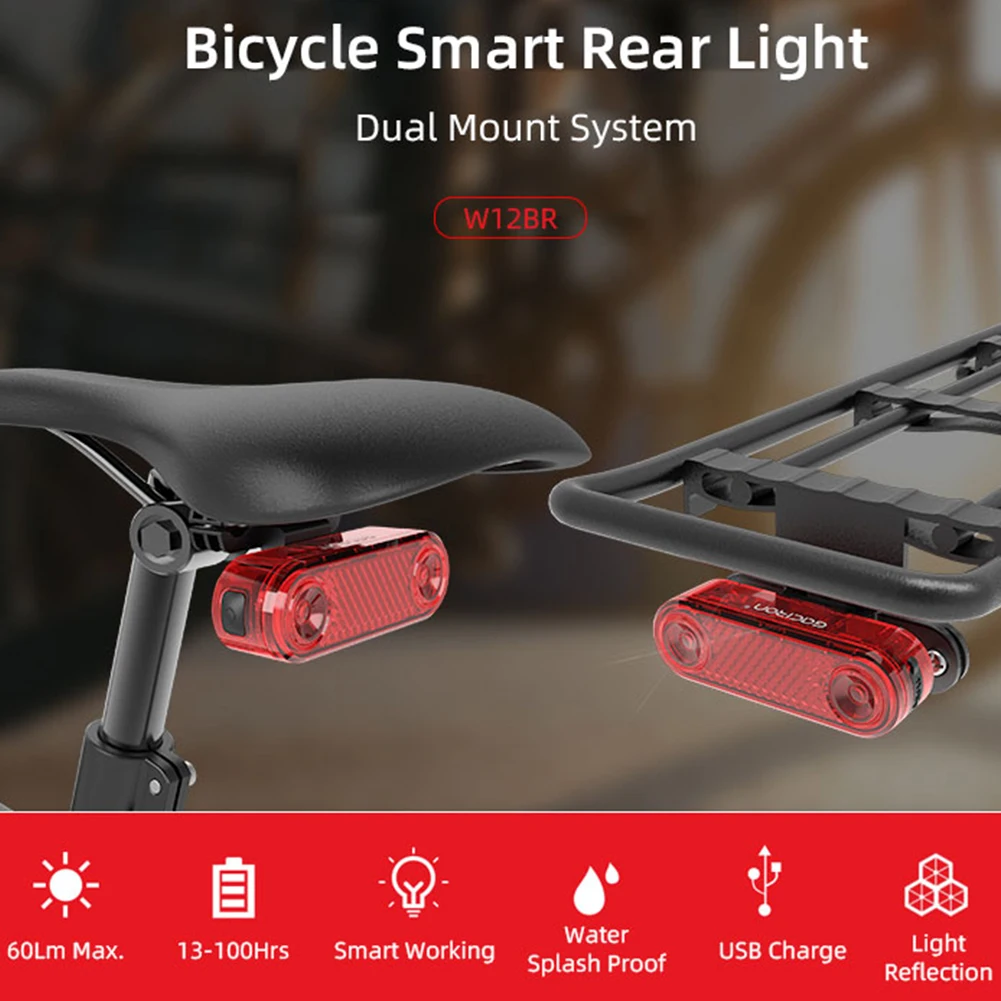 MTB-Bicycle-Luggage-Carrier-Light-60Lm-100Hrs-Smart-Braking-Rear-Lamp ...