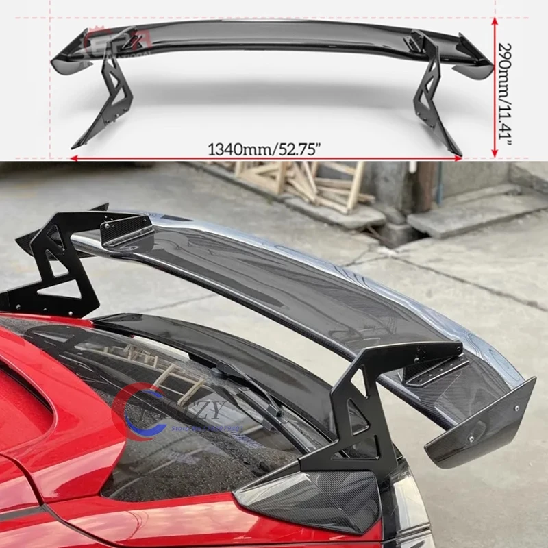 Carbon Fiber GT Wing Fit for 17 Onwards Honda Civic Typer FK7 FK8 SPN ...