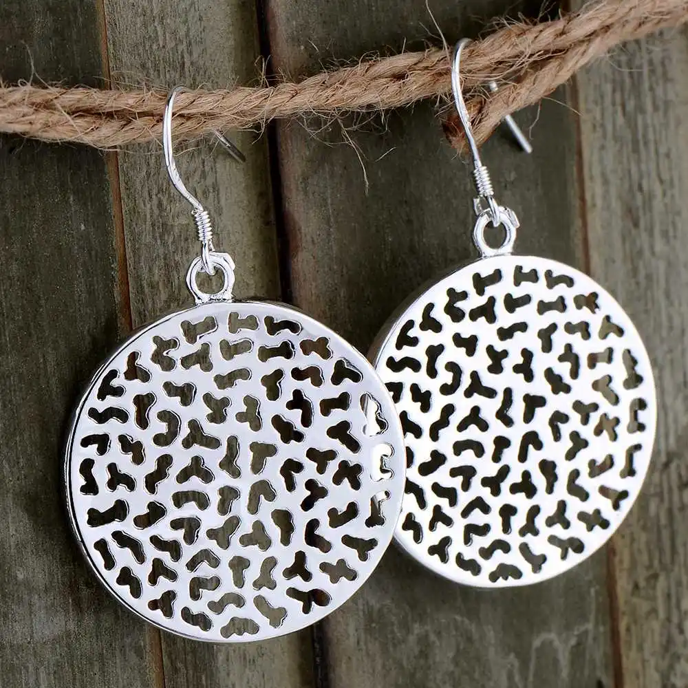 New 925 Sterling Silver Earrings for Women Exquisite Wedding Jewelry ...
