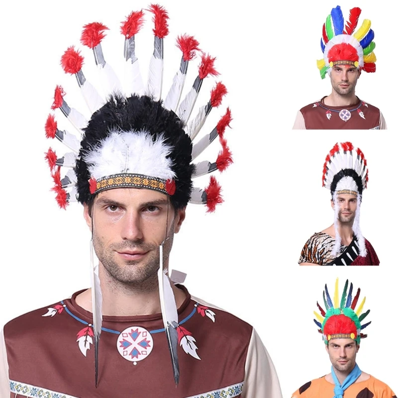 Indian Chief Headdress Costume