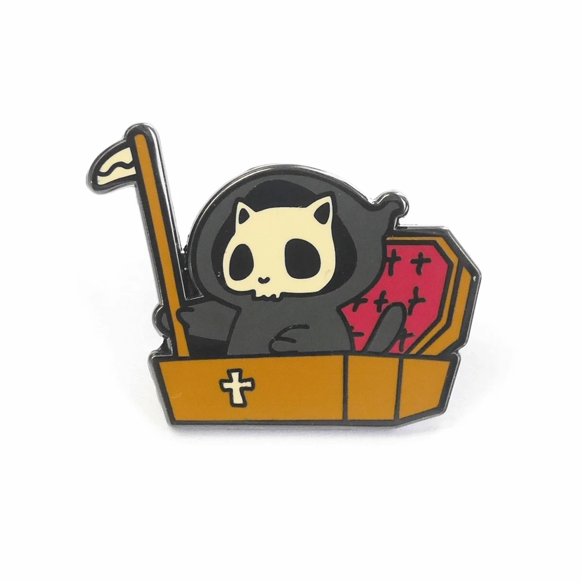 Cute-Cat-Grim-Reaper-Enamel-Pin-Cartoon-Skull-Cat-Brooch-Pins ...