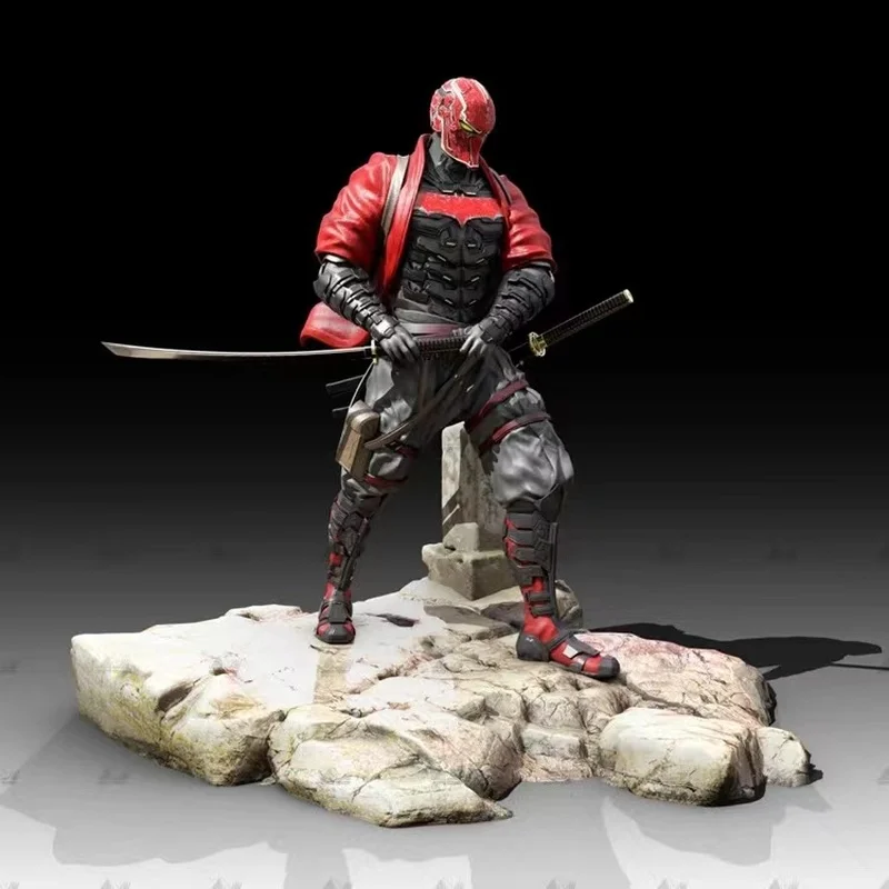 1/24 Scale Manga Resin Figure Model Kit Villain Hero Red Hood Samurai ...