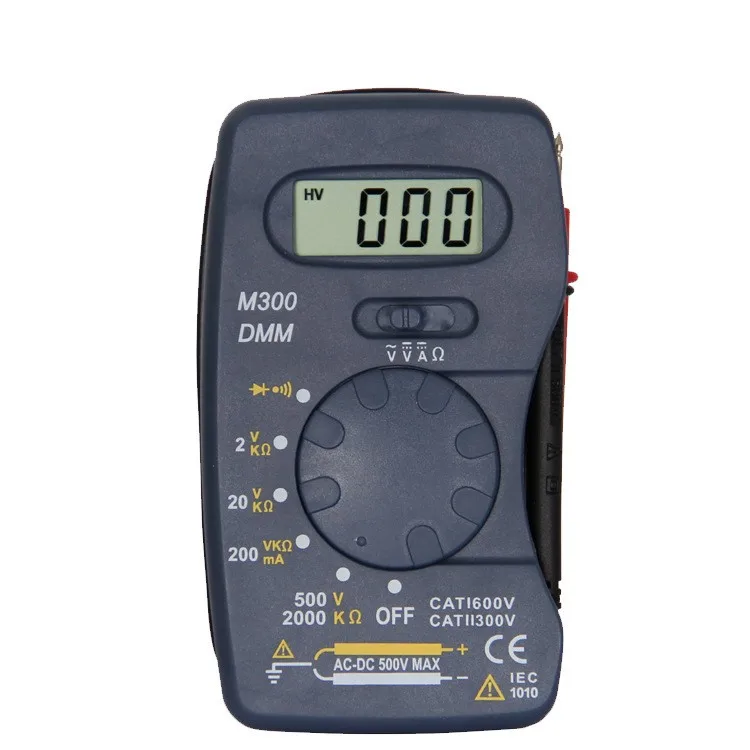 Ultra-thin-Digital-Multimeter-M300-Mini-Pocket-Integrated-Multimeter-AC ...