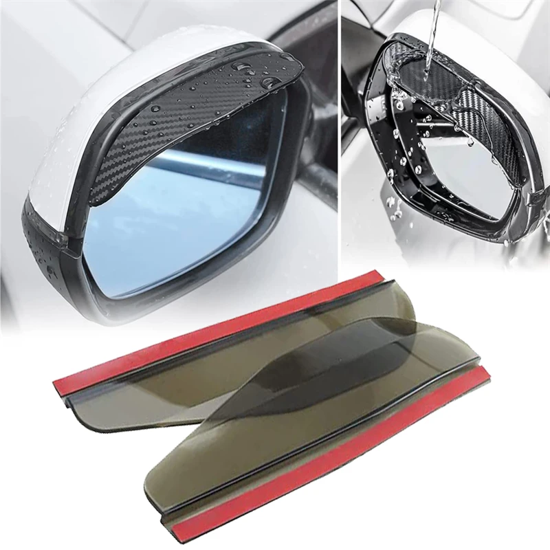 1Pair-Car-Side-Mirror-Rain-Guard-Rear-View-Side-Eyebrow-Universal-Auto ...
