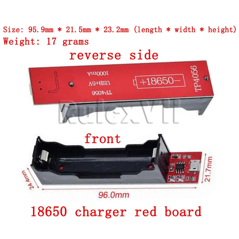 1Stk. 18650 Ladegerät 4,2V Lithium-Batterieladegerät Tec4056 Tp4056 ...