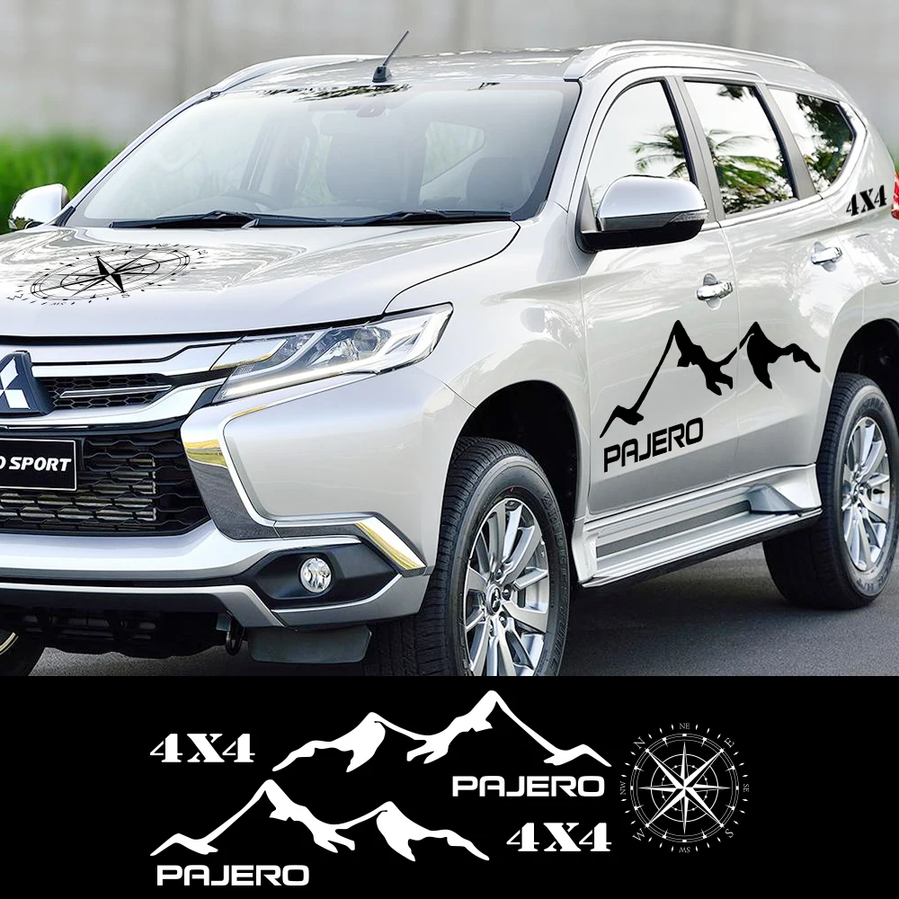 Car-Side-Peak-Stickers-For-Mitsubishi-Pajero-1-4-MK2-TR4-V20-V33-V60 ...