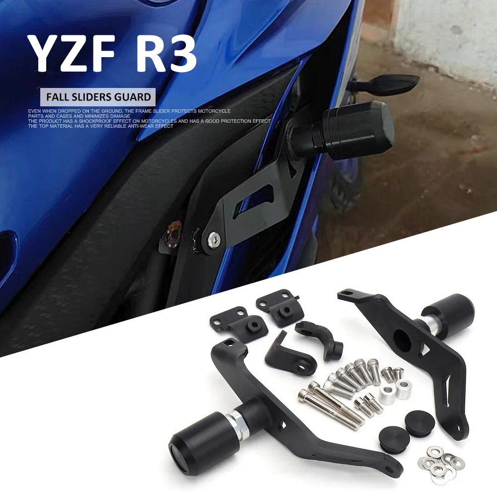 For-Yamaha-YZF-R3-Frame-Slider-Crash-Protector-Motorcycle-Accessories ...