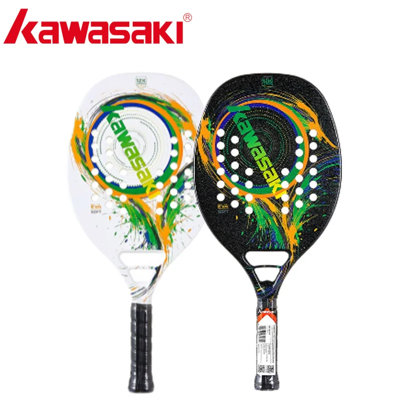 Kawasaki-12K-Beach-Tennis-Racket-Carbon-Fiber-Soft-Face-Tennis-Paddle ...