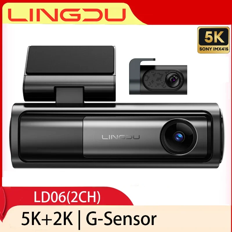 LINGDU-LD06-Dash-Cam-4K-Front-2K-Rear-Cam-Car-DVR-5-8Gh-WiFi-GPS ...