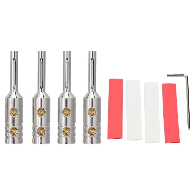 Monosaudio B80(R)Banana Plug Pure Copper Power Plug Connector For ...