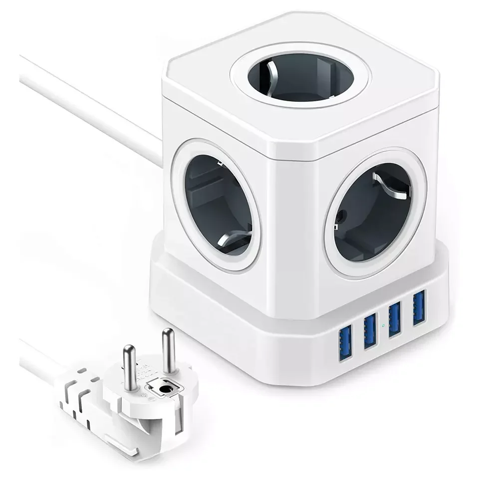 Bathroom Accessories Tower Cube Power Strip Inverter 16A 220V~250V 4 ...