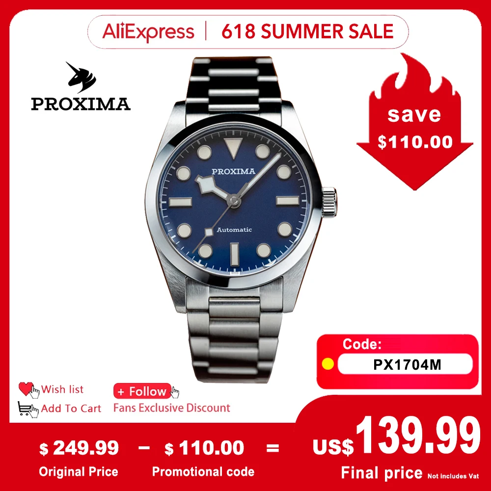 Proxima-PX1704-Vintage-37mm-Luxury-Men-Watch-Sport-Watches-PT5000 ...