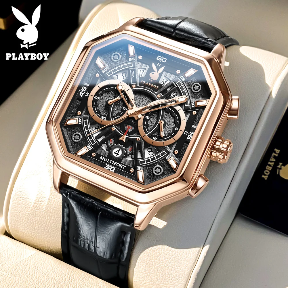PLAYBOY-Luxury-Man-Watch-High-Quality-Classic-Original-Waterproof ...