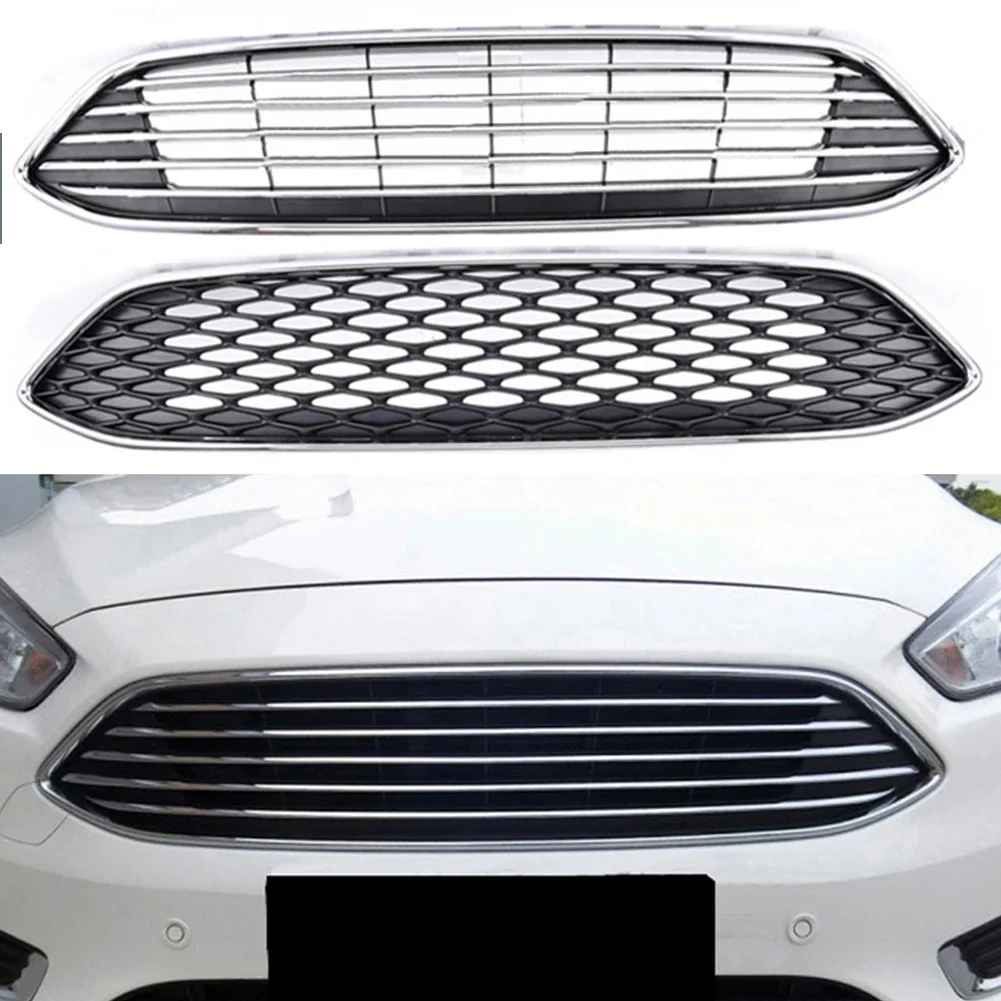 Front-Bumper-Grill-Upper-Grille-Fit-For-Ford-Focus-2015-2016-2017-2018 ...
