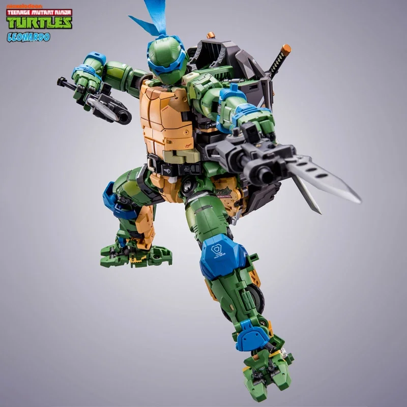Presell-Mecha-Liga-Modelo-Brinquedo-Teenage-Mutant-Ninja-Turtles-Leonardo-HB0018-Cole-o-Gatling ...