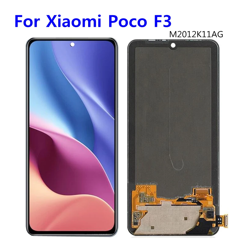 Substituição de exibição Amoled para Xiaomi Poco F3, tela sensível ao ...