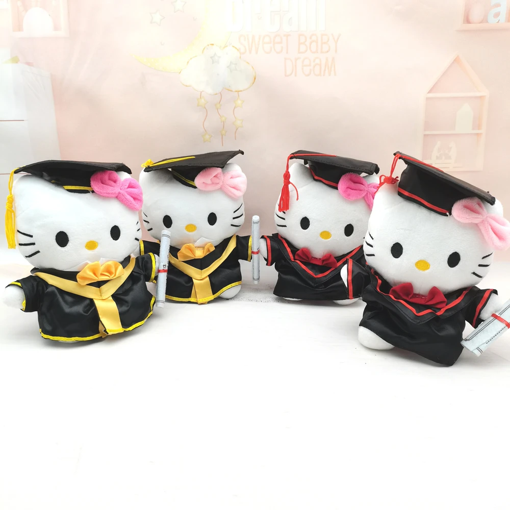 Sanrio Anime Graduation Season Hello Kitty Plush Toy Cartoon Soft ...