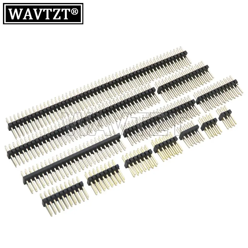 1-27MM-Double-Row-Male-2-40P-Breakaway-PCB-Board-Pin-Header-Connector ...