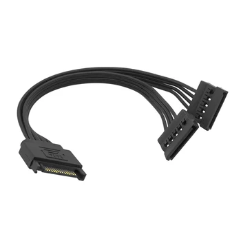 30CM SATA 15Pin Male to Female Power Extension Cable HDD SSD Power ...