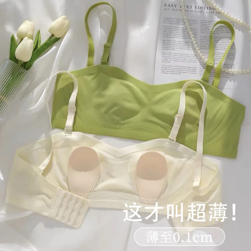 Summer-ultra-thin-rabbit-ears-seamless-tube-top-wrap-chest-underwear ...
