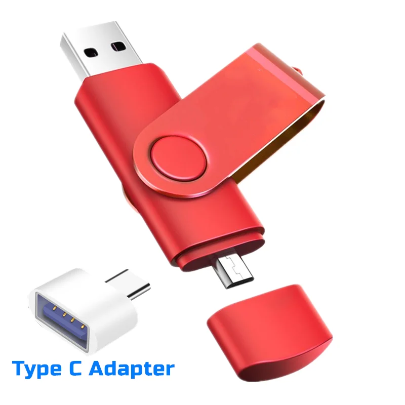 Pendrive-128GB-Type-C-ADAPTER-64GB-Usb-Stick-32GB-16GB-8GB-4GB-High ...