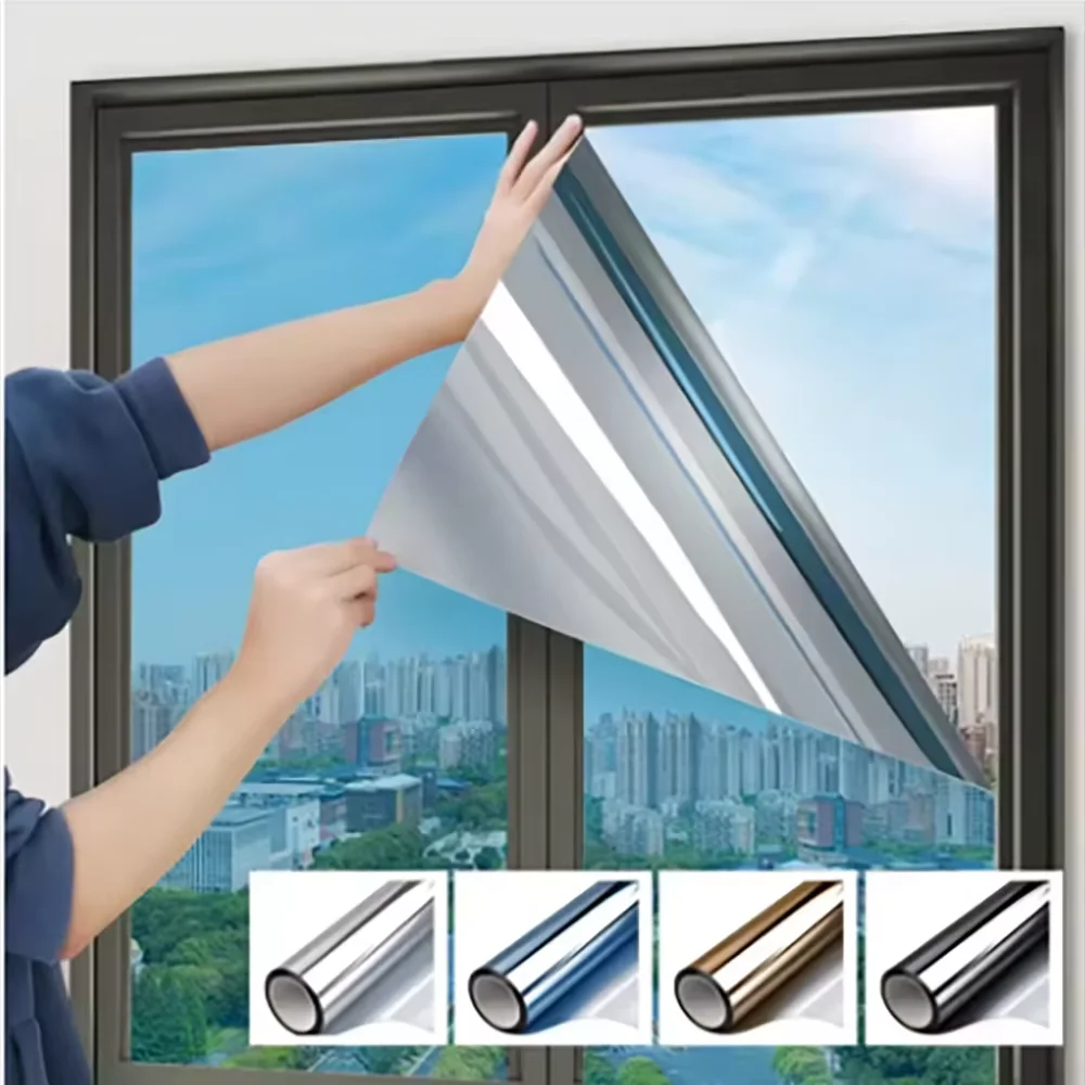 Household insulated glass film windows balconies privacy protection sun ...