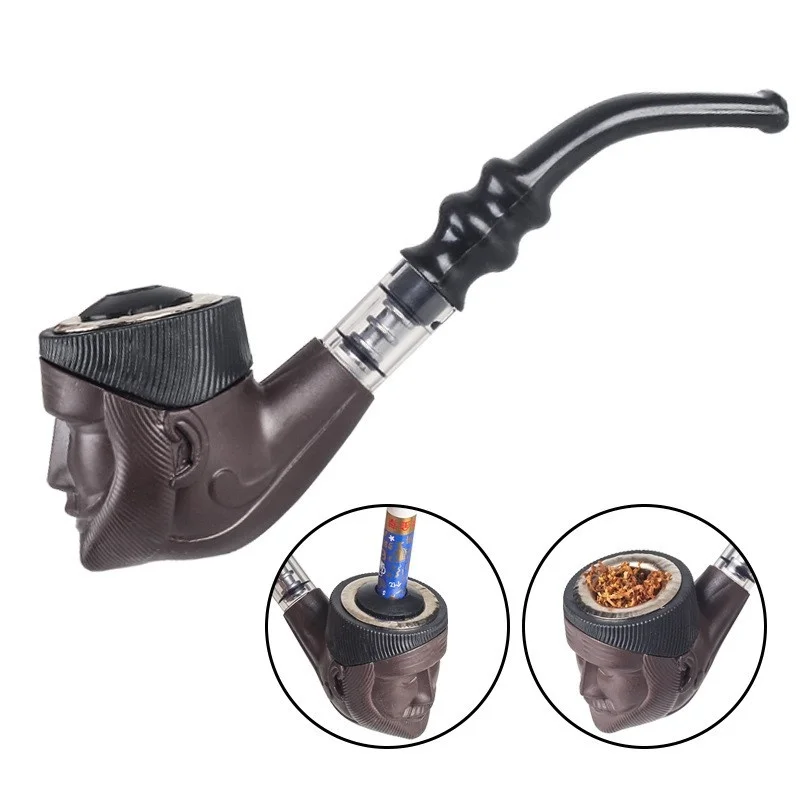 POPBEAD-New-Classic-Resin-Smoking-Pipe-Tobacco-Cigarette-Dual-purpose ...