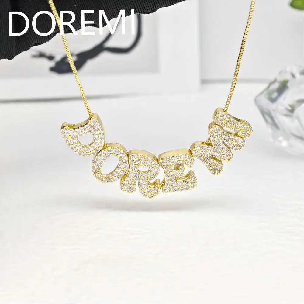 DOREMI-Customized-Bling-Diamond-26-Letters-Nnecklace-Hip-Hop-Grown ...