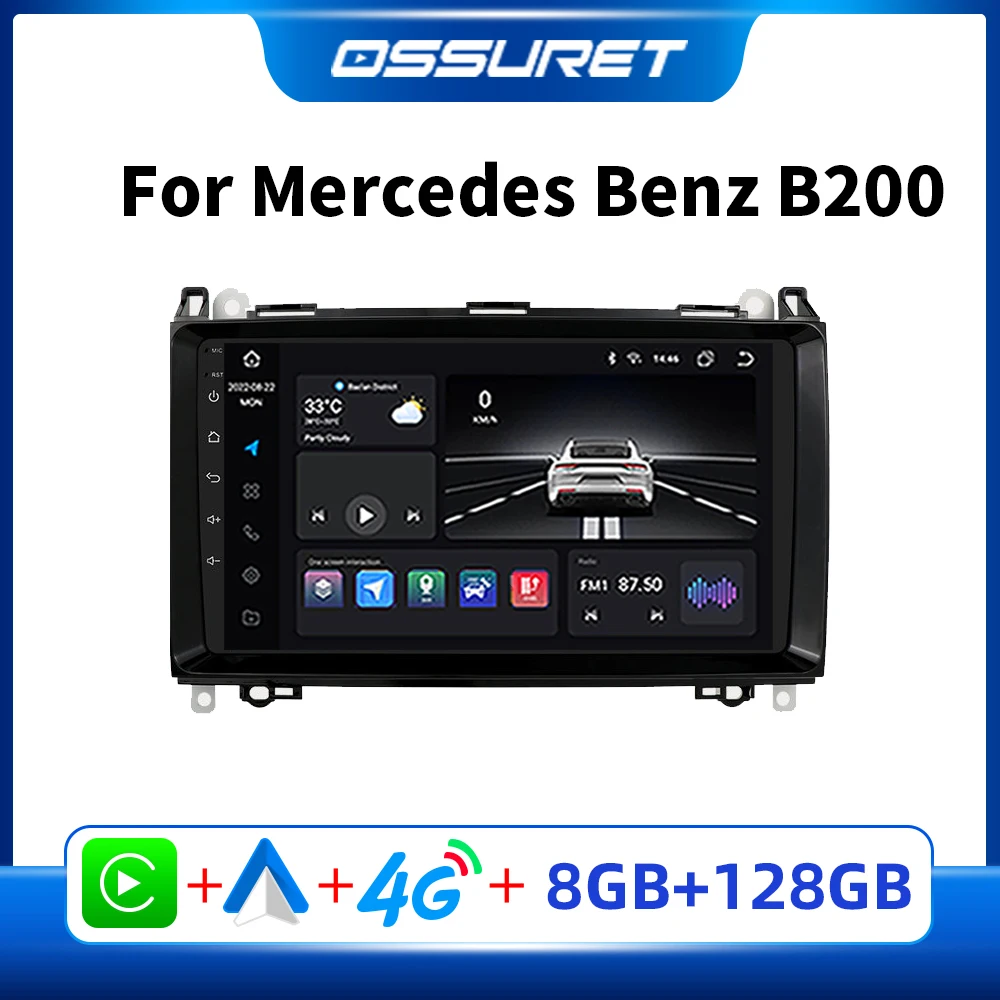 Android Car Radio Multimedia Player For Mercedes Benz W169 W245 W639 ...