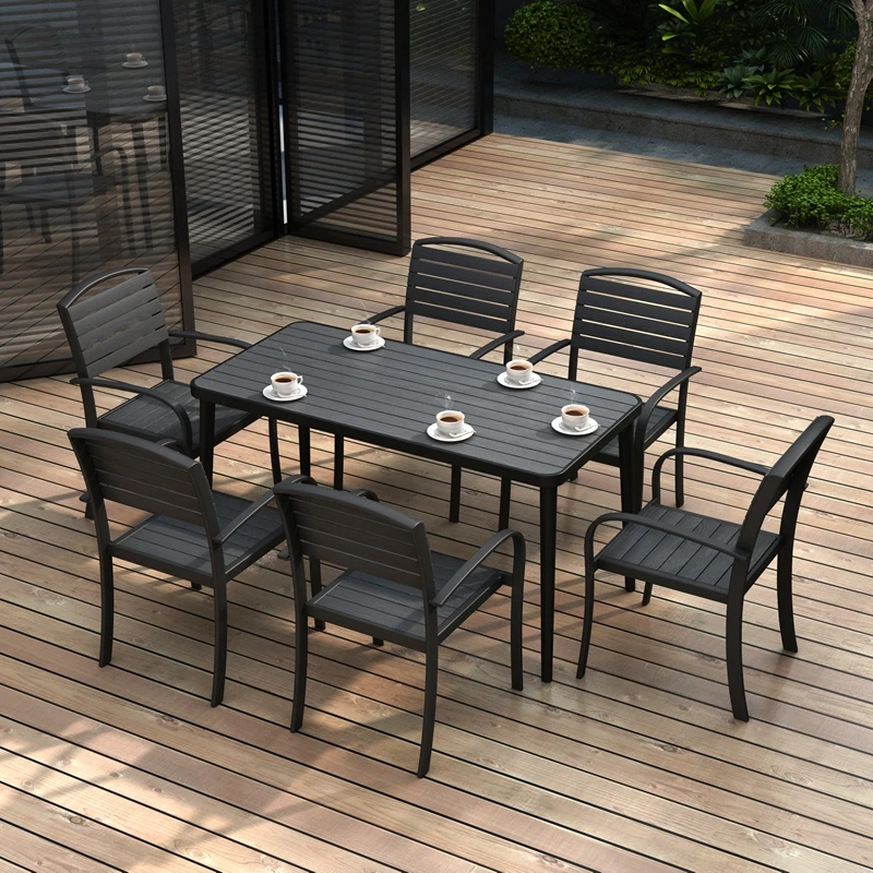 Customized-outdoor-table-and-chairs-courtyard-rural-yard-terrace-open ...