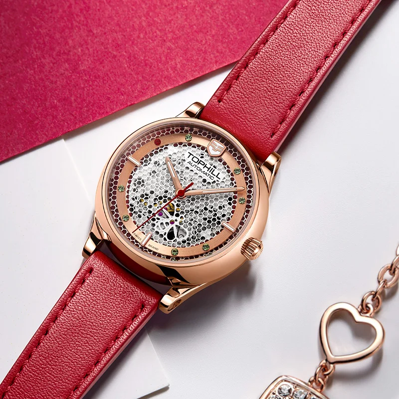 TOPHILL-Women-s-Honeycomb-Watch-Sapphire-Automatic-Mechanical-Movement ...