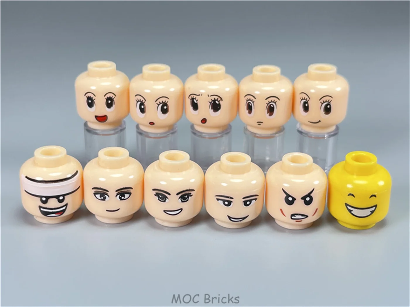 Girl Lego Faces Expressions