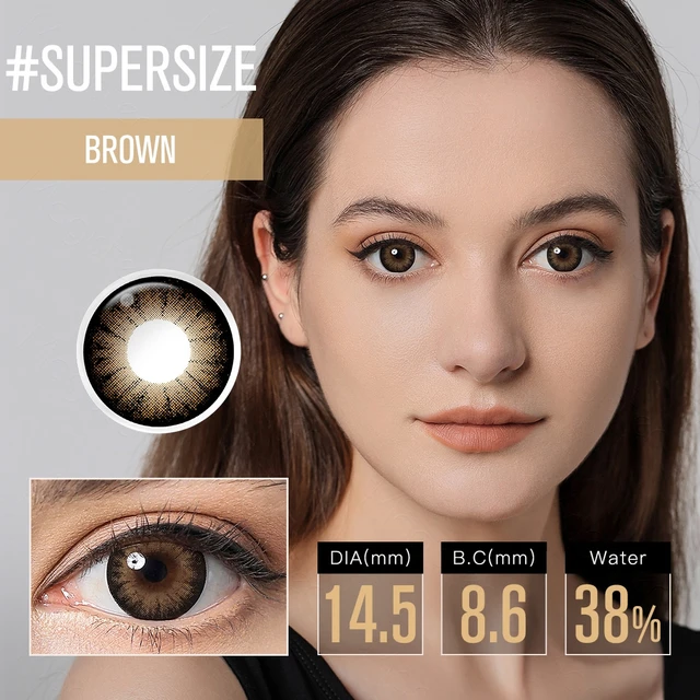 (0~-8) Magister 16.0mm Supersize Lenses Myopia Color Contact Lenses for ...
