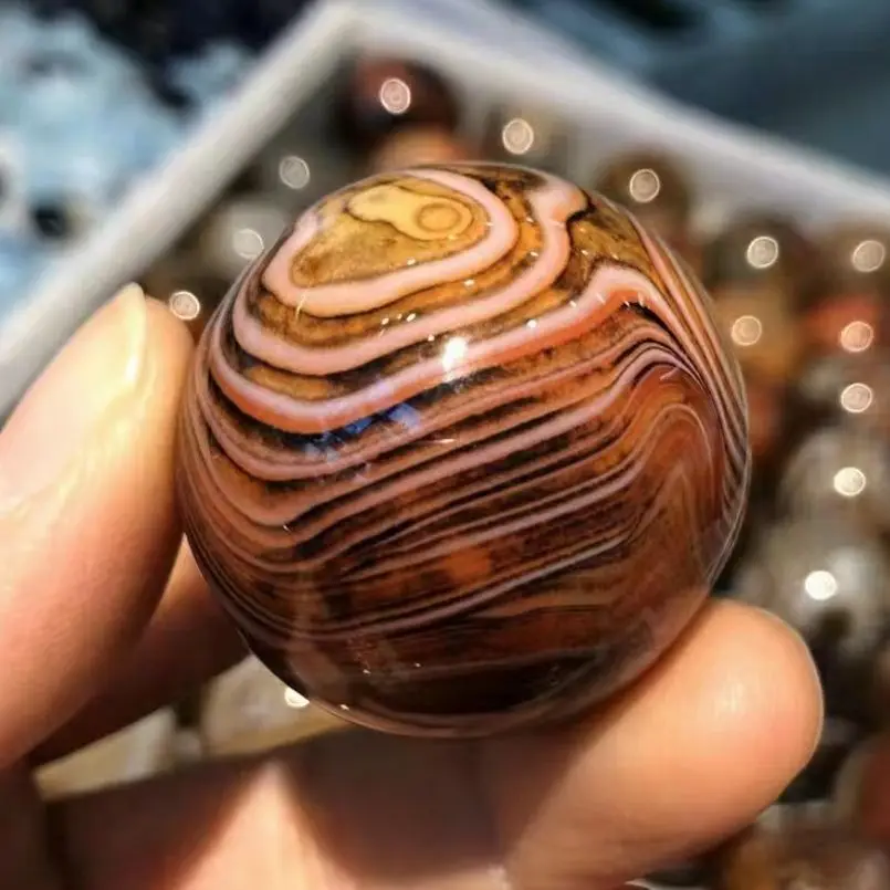 Natural-Agate-Ball-Quartz-Ball-Ore-Original-Stone-Healing-Energy-Gem ...