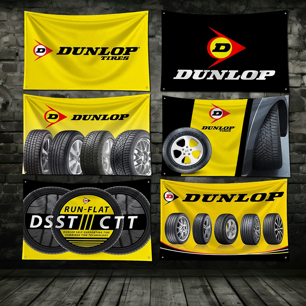 3x5-Ft-Tires-D-dunlops-Flag-Polyester-Digital-Printing-Banner-for ...